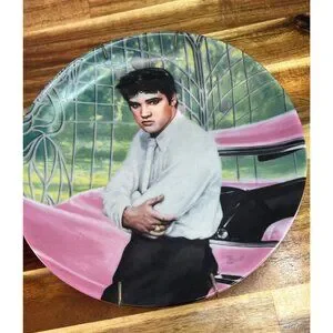 Delphi | Accents | Collectible Elvis Plate Circa 988 Looking At A ...